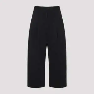 Studio Nicholson Sorte Peached Cotton Pleat Volume Pant