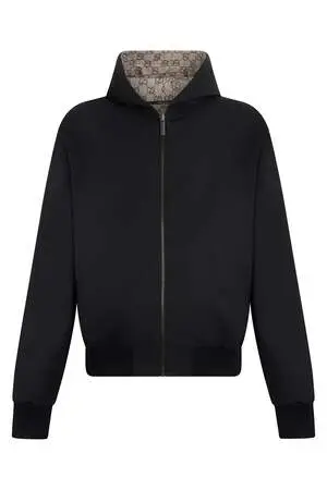 Gucci Reversible Bomber Jacket With Hood - Black