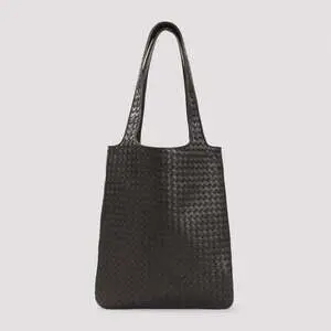 Bottega Veneta Intrecciato Leather Tote Handbag - Brown