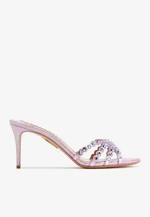 AQUAZZURA Tequila Flat 75 Sandals - Wisteria