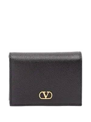 Valentino Garavani Vlogo Signature Mini Flap French Wallet - Nero