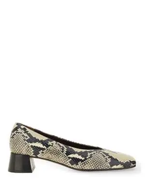 Roberto Festa Python Print Block Heel Pumps