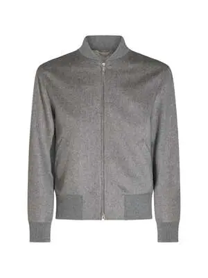 LARDINI Virgin Wool Coat - Grey