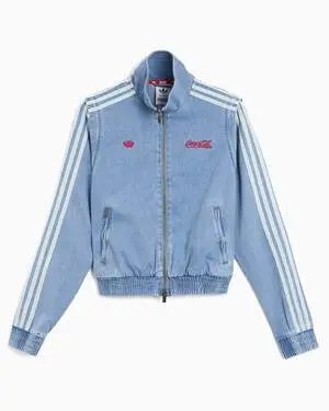 ADIDAS ORIGINALS Cotton Classic Firebird Track Top - Denim