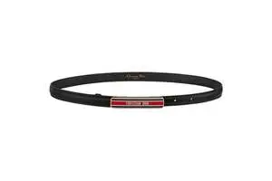 Dior 3cm Leather Belt - Black/mult