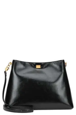 Dolce & Gabbana Calfskin Tote Handbag With Adjustable Shoulder Strap, 15 Cm X 40 Cm X 30 Cm - Black