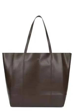 TOTEME Leather Tote Handbag 37.5cm - Brown