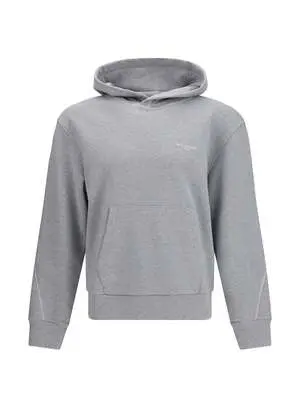 Givenchy Contrast Stitch Hooded Sweatshirt - Grey Melan