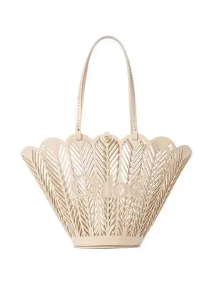 Chloé Soleil Mini Shopping Bag - Milk