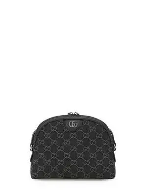 Gucci Signature Gg Small Shoulder Handbag - Blkgreybl