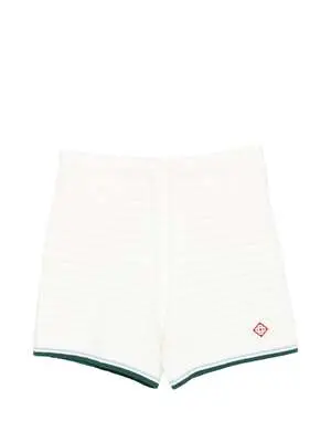 Casablanca Terry Cloth Drawstring Shorts With Emblematic Detail