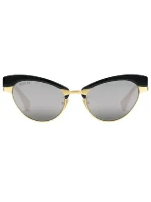 Gucci Gucci GG Cat Eye Sunglasses Gold-silvr