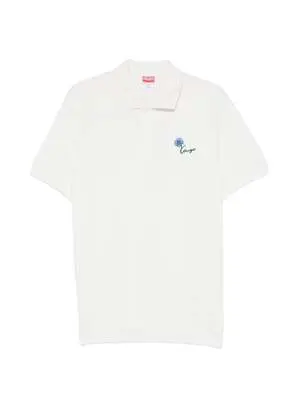 Kenzo Gots Tulip Slim Polo Shirt - Offwhite