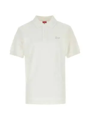 Kenzo Slim Fit Signature Polo - Offwhite