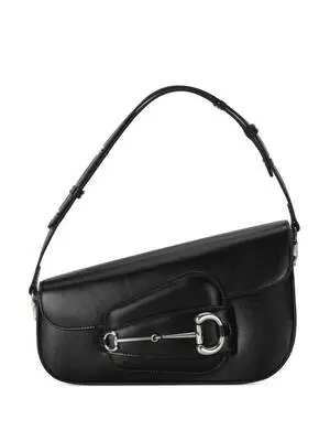 Gucci Horsebit Shoulder Bag - Black