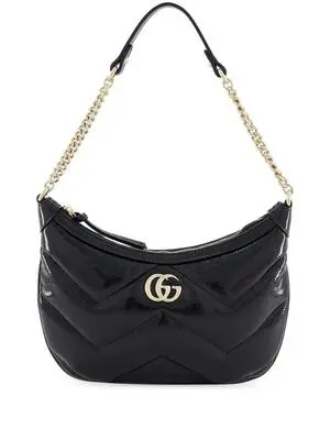 Gucci Small Iconic Monogram Shoulder Handbag - Black