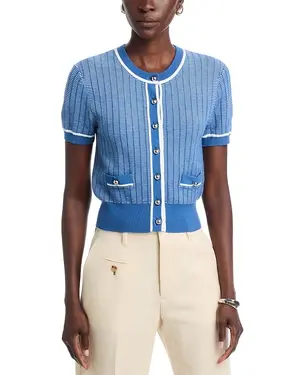 TOCCIN Patra Cropped Cardigan