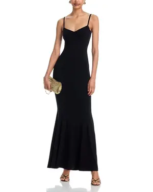 Norma Kamali Underwire Fishtail Gown