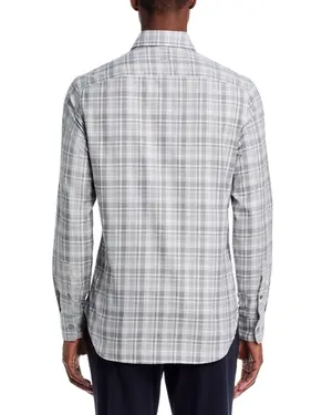 Canali Allover Plaid Sportshirt