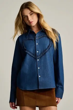 Lisa Todd Ruffled Up Button-up Shirt