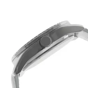 PEUGEOT Round Crystal Bezel Leather Watch - White