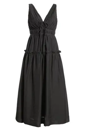 Moon River Fit & Flare Midi Dress