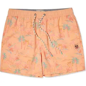 PARTY PANTS 5-inch Swim Trunks - Coral