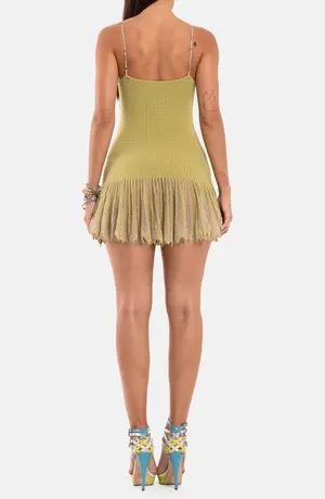 JADED LONDON Pleated Knit Dress
