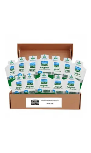 SMARTMOUTH Original Zinc Activated Mouthwash Single Packs 50 Count 50 Count - Fresh Mint