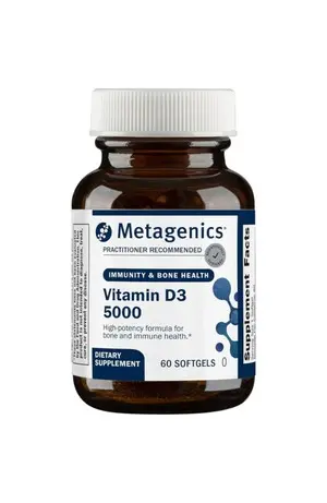 METAGENICS Vitamin D3 5000 Iu High Potency Softgels 60 Count