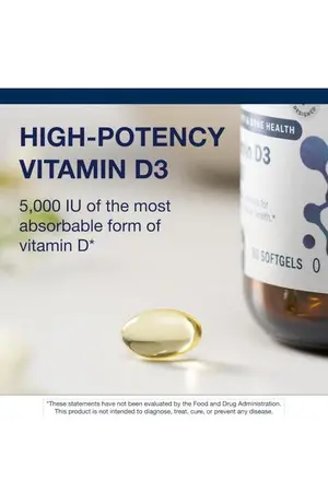 METAGENICS Vitamin D3 5000 Iu High Potency Softgels 60 Count