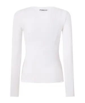 Pinko Bustier Seam V-neck Knitted Top