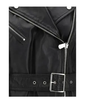 Pinko Leather Biker Vest