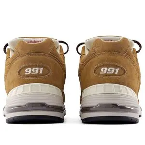NEW BALANCE 991v1 Luxe Suede Sneakers Made In Uk - Dijon/castle Wall
