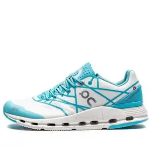 On Cloudnova Z5 Athletic Shoes - White/cyan