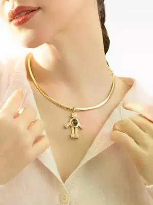 VAN Pendent Necklace - Gold