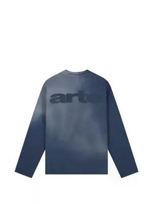 ARTE ANTWERP Logo-print Faded-effect Sweater