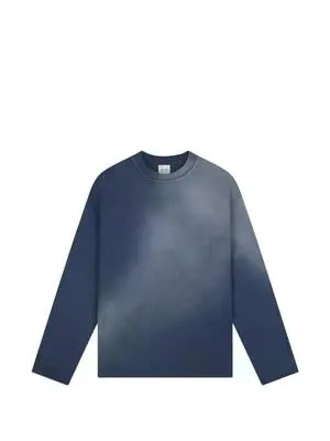 ARTE ANTWERP Logo Print Faded Effect Sweater - Blue