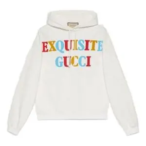 Gucci Exquisite Logo Hooded Sweatshirt - White