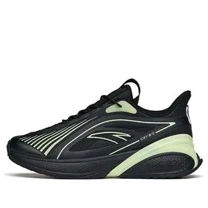 ANTA C37 2.0 Lace-up Athletic Sneakers - Black/lime Green
