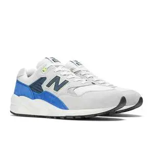 NEW BALANCE 580 Athletic Sneakers - Grey/blue/white