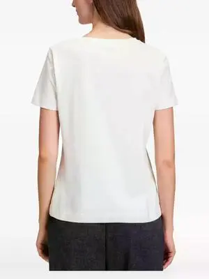 BETTY & CO Panda-print Crew-neck T-shirt - White