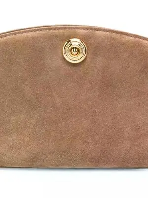 LIFFNER Push-lock Suede Clutch Bag