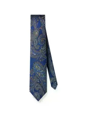 RAMON SANJURJO Paisley Print Neck Tie