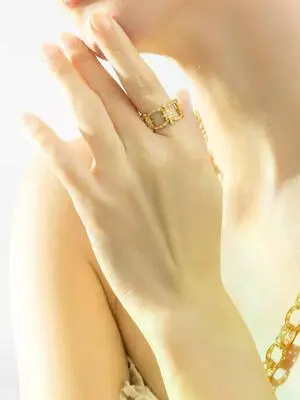 Coomi 20k Yellow Star Motif Diamond Ring