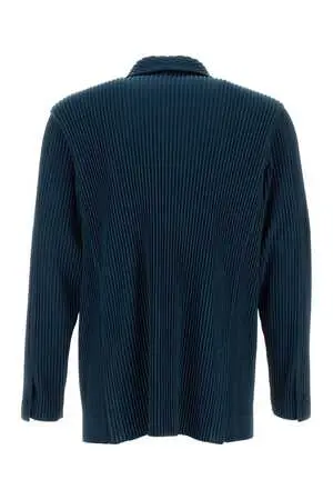 Issey Miyake Navy Polyester Blazer