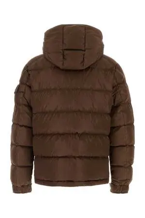 Moncler Chocolate Nylon Maya Down Jacket