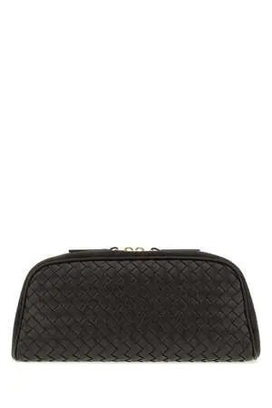 Bottega Veneta Large Nodo Clutch - Brown