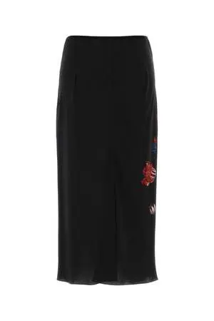 Dries Van Noten Satin Skirt