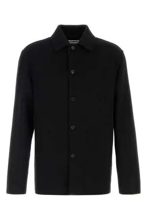 JIL SANDER Wool Blend Shirt - Black